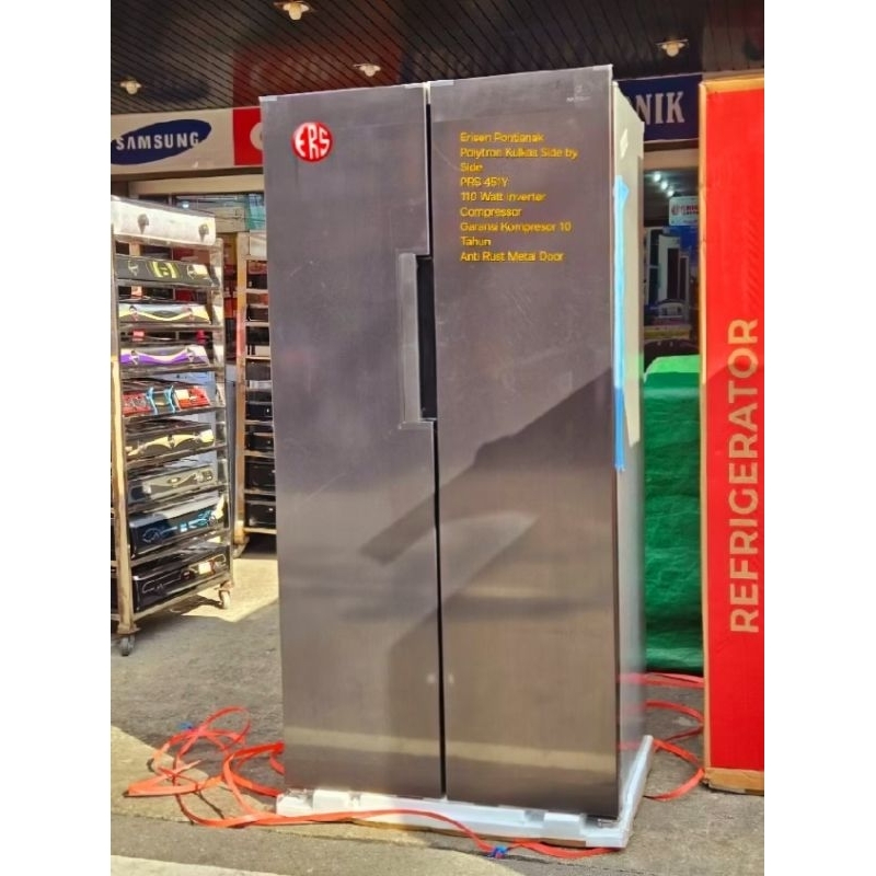 Jual KULKAS POLYTRON SIDE BY SIDE PRS 450Y BS | Shopee Indonesia