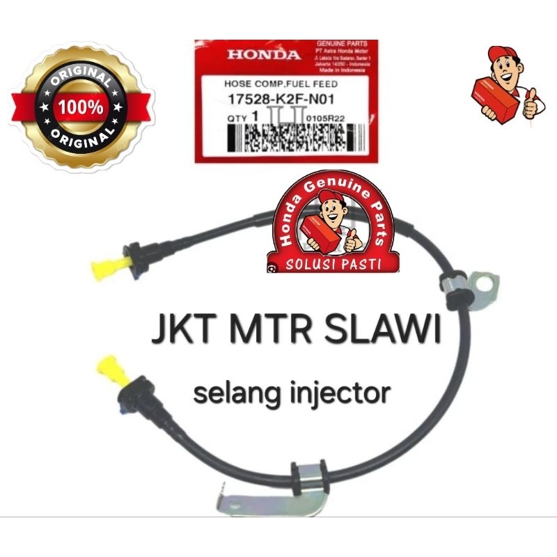 Jual 17528-k2f-N01 selang injector, selang injektor, hose comp, fuel ...