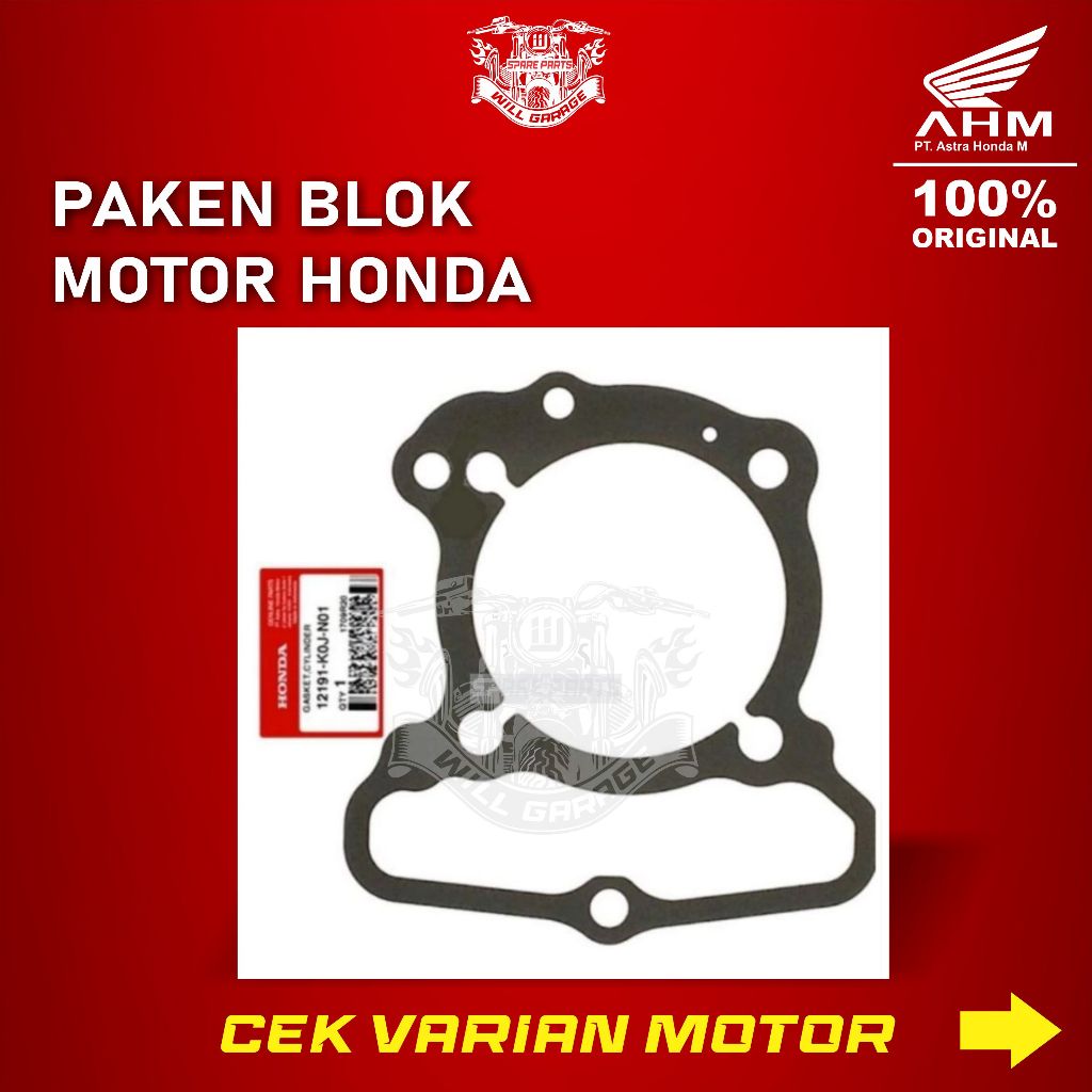 Jual PAKEN BLOK / ORIGINAL HONDA / GENIO / BEAT / SCOOPY / VARIO / CRF ...