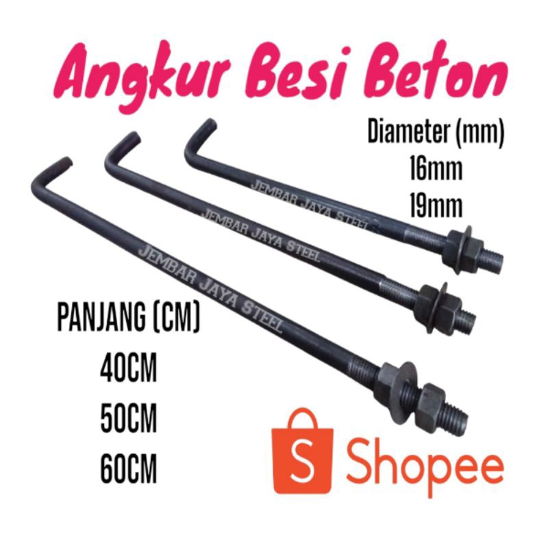 Jual Besi Angkur Beton uk 16mm uk 19mm Angkur Besi Beton Besi Beton ...