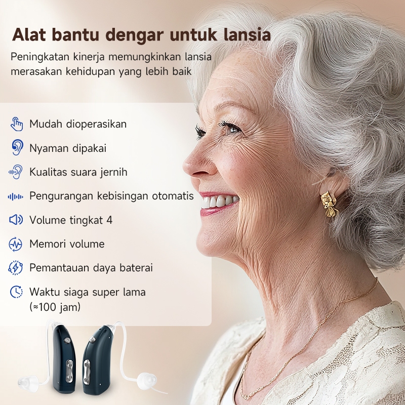 Jual Britzgo Alat Bantu Dengar Pengisian daya Nyaman nirkabel Hearing Aid berkualitas ...
