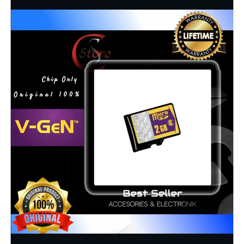 Jual MICRO SD V-GEN 2GB (CHIP ONLY) ORIGINAL 100% - HARGA TERBAIK MICRO SD | Shopee Indonesia