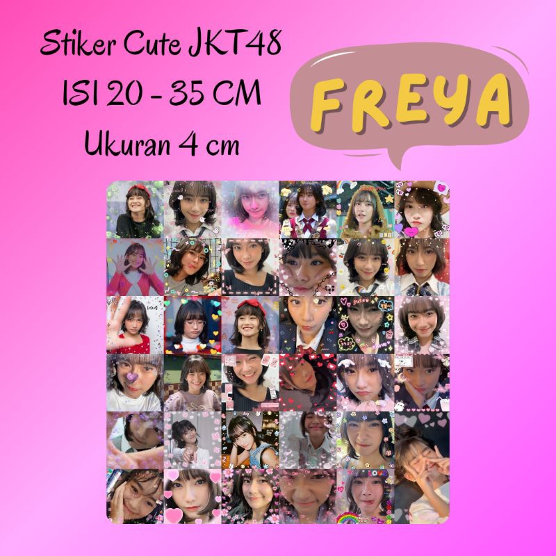 Jual Stiker Cute JKT48 [ Isi 20 - 35 pcs ] / Stiker JKT48 FREYA ADEL CHRISTY / JKT48 | Shopee ...