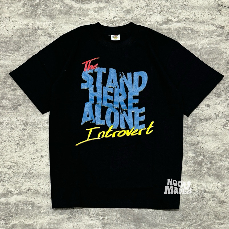 Jual Stand Here Alone - Introvert Tshirt - Black | Official Merchandise ...