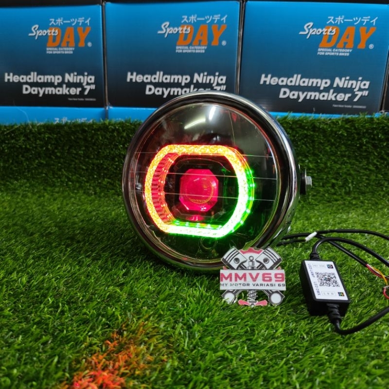 Jual Lampu depan ninja SS R headlamp ninja set Biled billed Matrix RGB ...