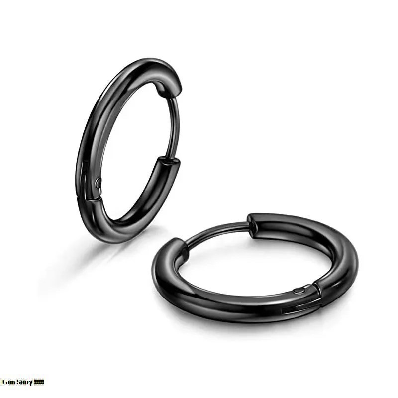 Jual ANTING TINDIK PRIA WANITA STAINLEES STEEL ANTI KARAT SILVER HITAM ...