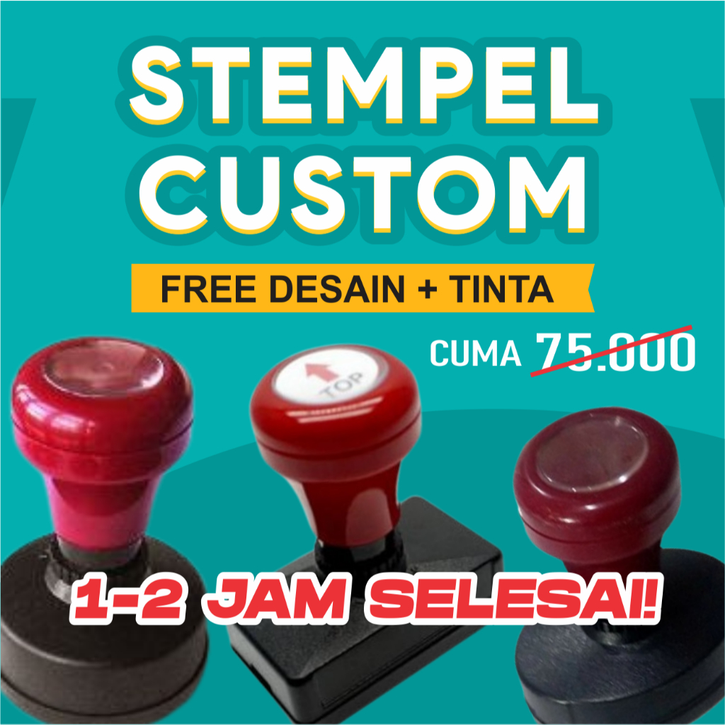 Jual [EXPRESS] Stempel Stampel Stamp CAP Flash Otomatis Tinta - Tanpa Bantalan - High Quality ...