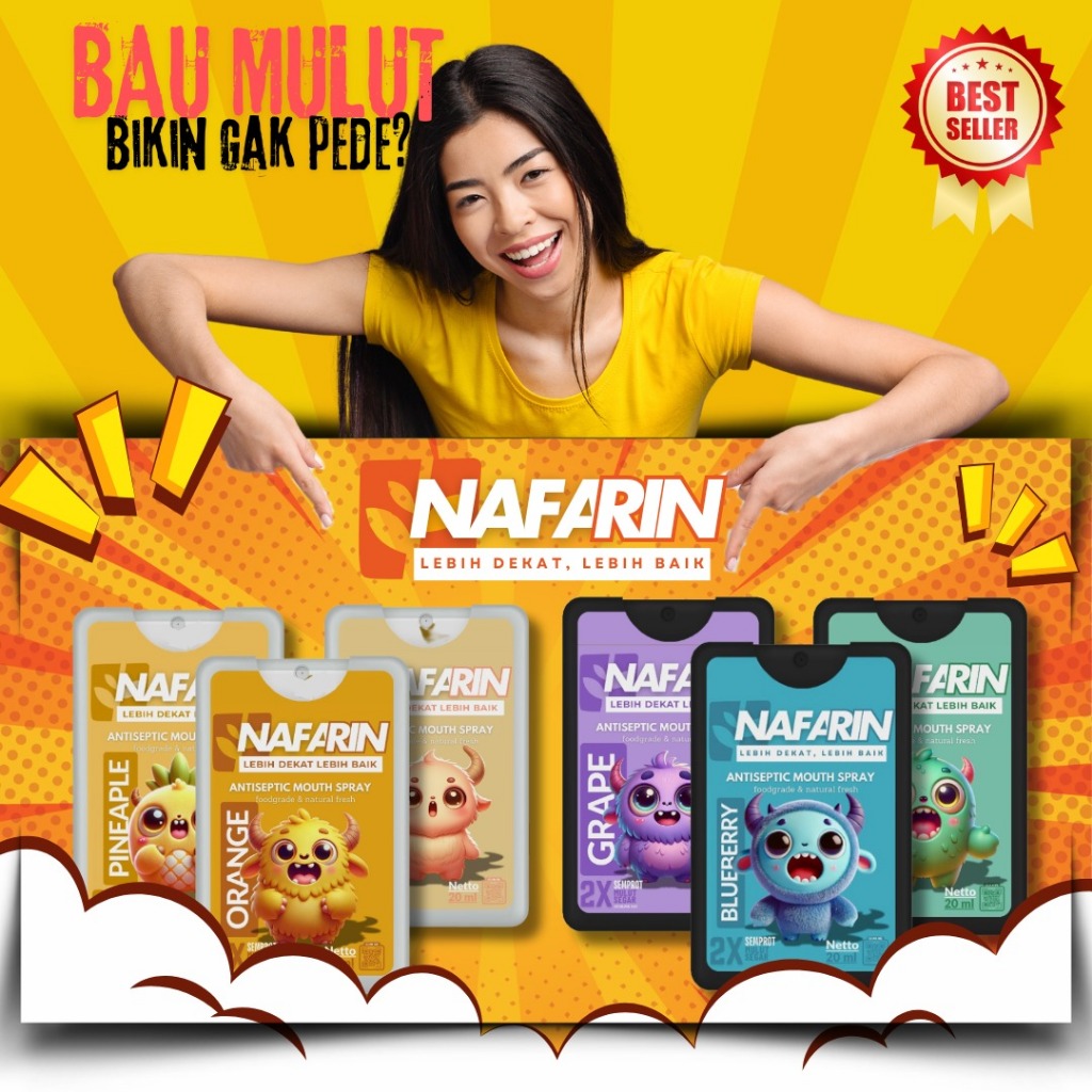 Jual NAFARIN penghilang bau mulut gantinya permen | Shopee Indonesia