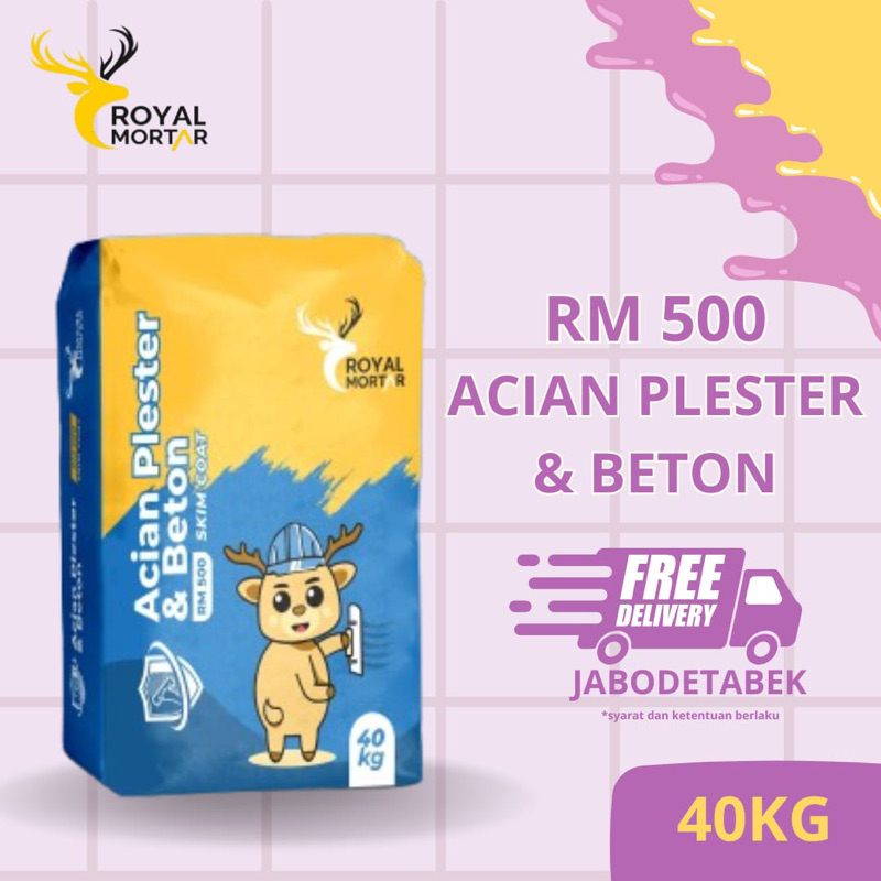 Jual Semen Instan | Acian Plester & Beton | Acian abu | RM-500 Royal ...