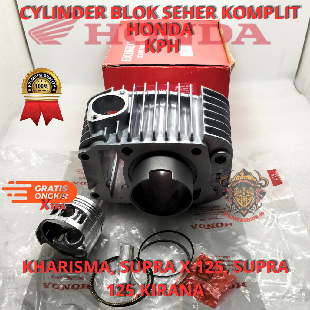 Jual BLOK SEHER KARISMA KPH BLOK CYLINDER KOMPLIT PISTON KIT HONDA KARISMA, SUPRA X125, KIRANA ...