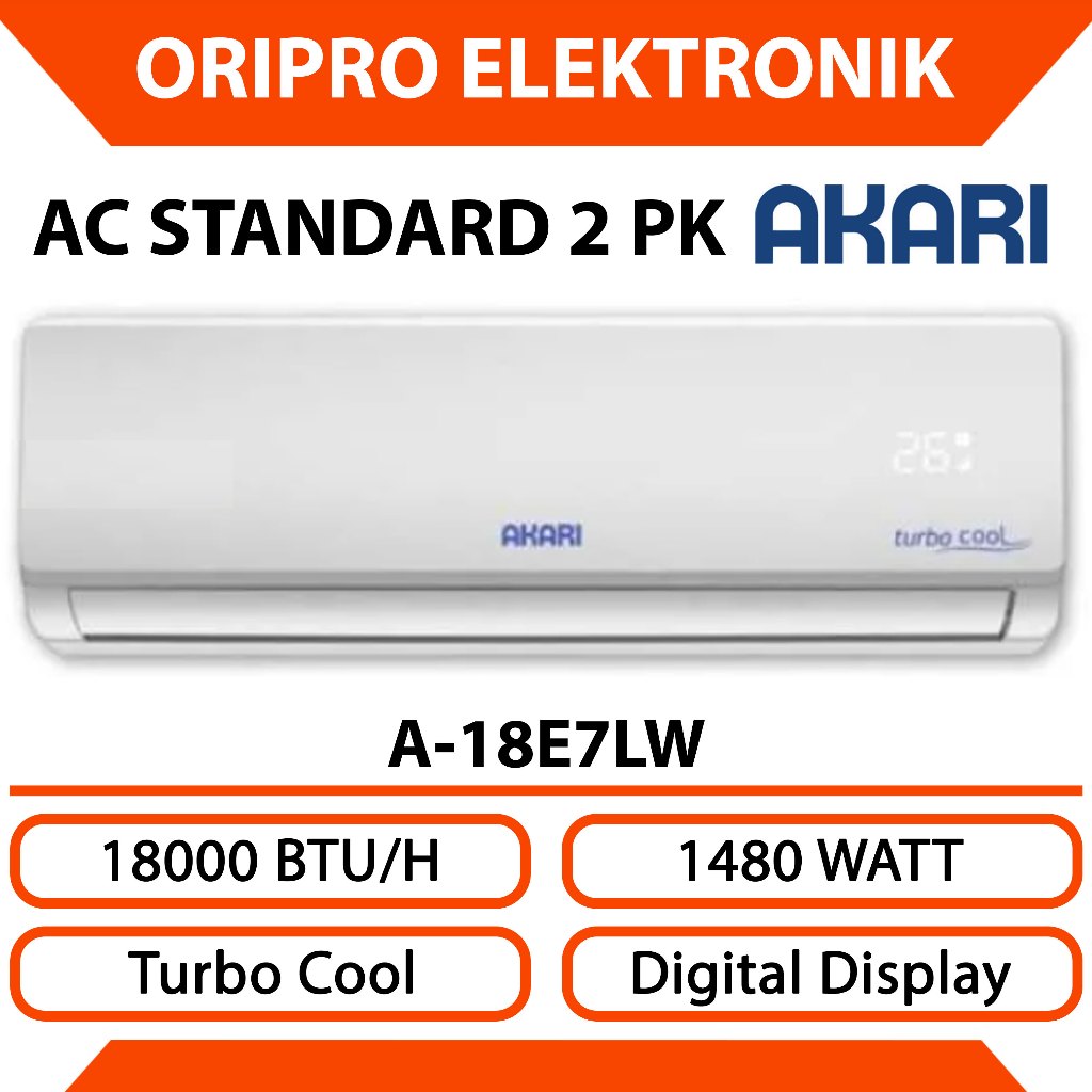Jual AC Split Standard 2 PK Akari Goldfin A-18E7LW Unit | Shopee Indonesia