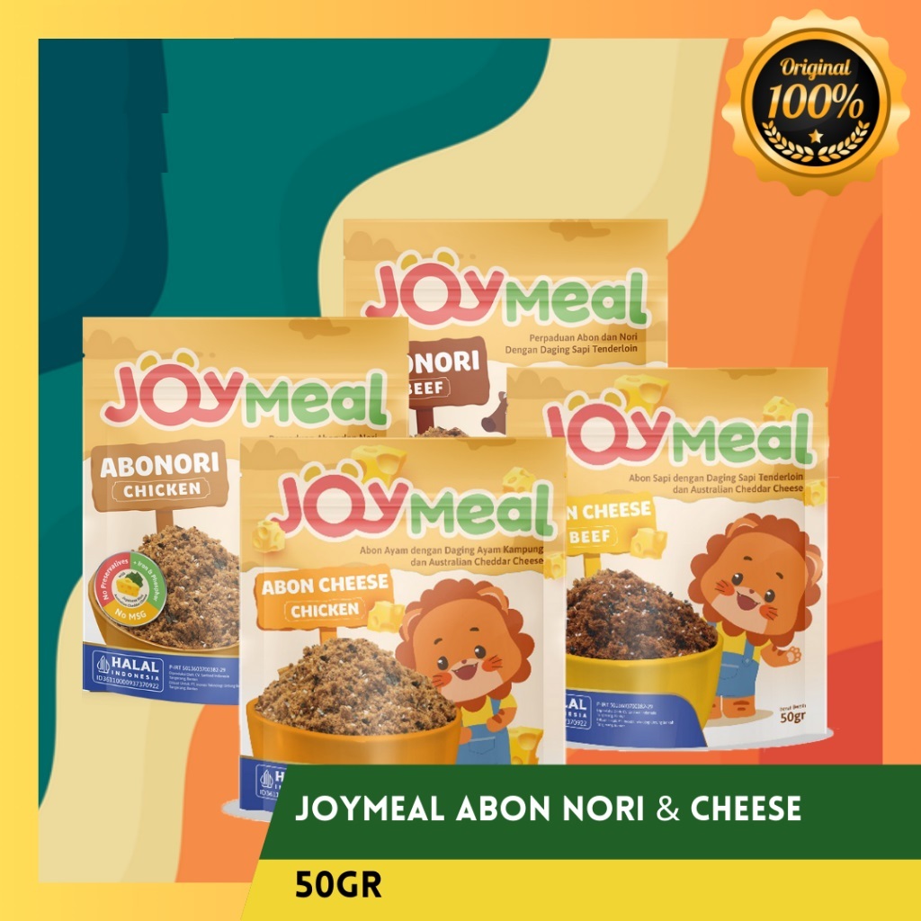 Jual JoyMeal Abon Nori Beef & Chicken 50gr | Joy Meal Abonori Keju | Beef Cheese & Chicken ...