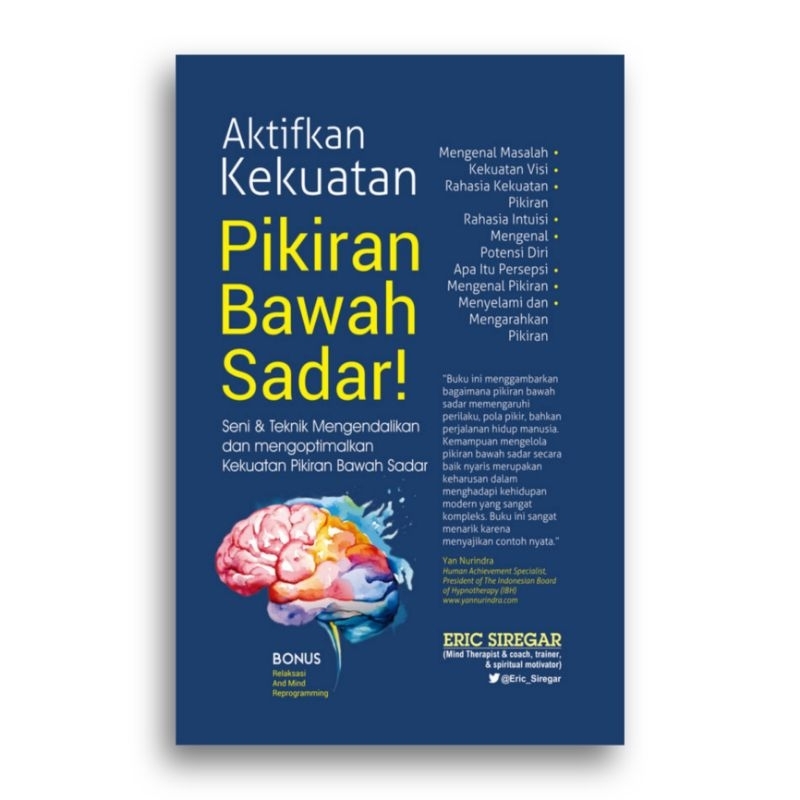 Jual Buku Aktifkan Kekuatan Pikiran Bawah Sadar Seni dan Teknik ...