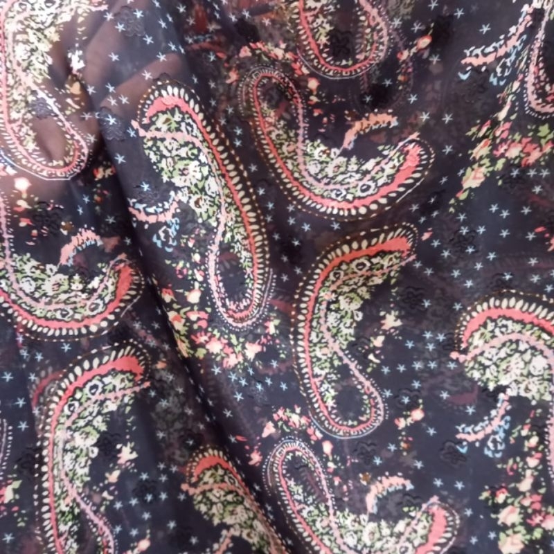 Jual kain sifon motif timbul - kain sifon motif uragiri - kain sifon ...