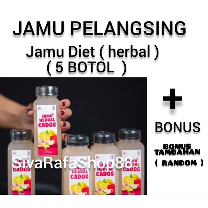 Jual ( 5 BOTOL ) BPOM JAMU CADOSLIMANDFIT ( JAMU HERBAL CADOS ) DOUBLE ...