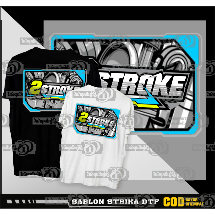 Jual sablon strika dtf 2 stroke / sablon racing / 2stroke viral ...