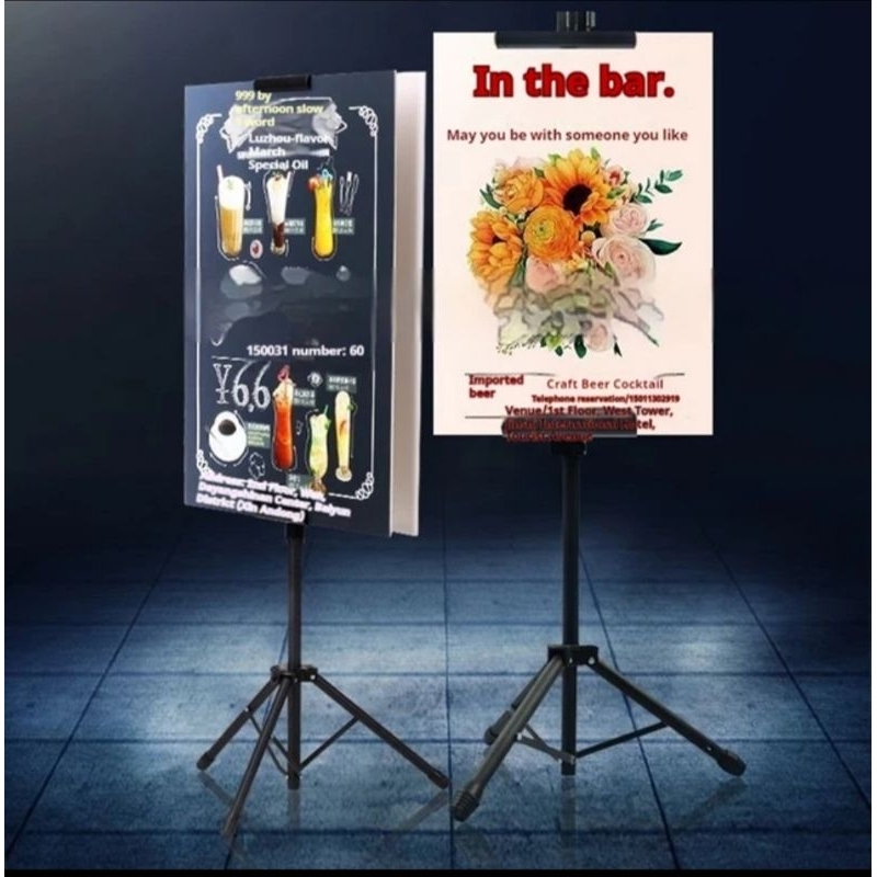 Jual Stand Poster Display 2 Sisi Besi Hitam | Shopee Indonesia