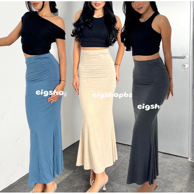 Jual EIGSHOP || Elie Skrit - Rok Model Duyung Bahan Spandek | Shopee ...