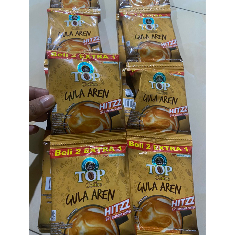 Jual top coffe gula aren renceng isi 15 pcs x 22gr BELI 2 sachet GRATIS ...