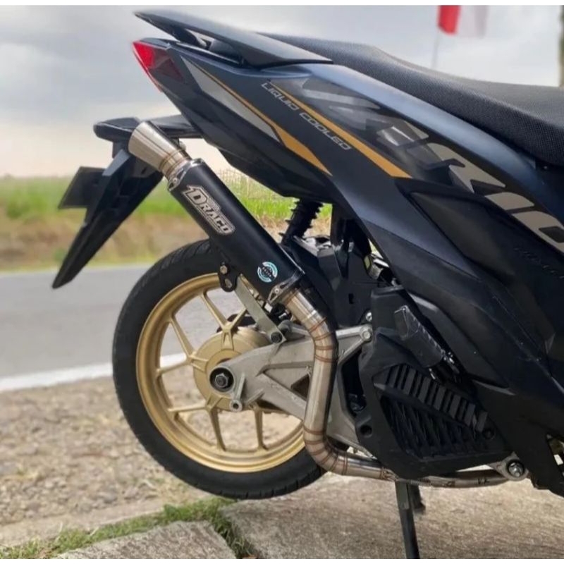 Jual knalpot samlong DRACO RACING EXHAUST SISTEM PNP MOTOR Beat deluxe vario mio scoopy fazzio ...