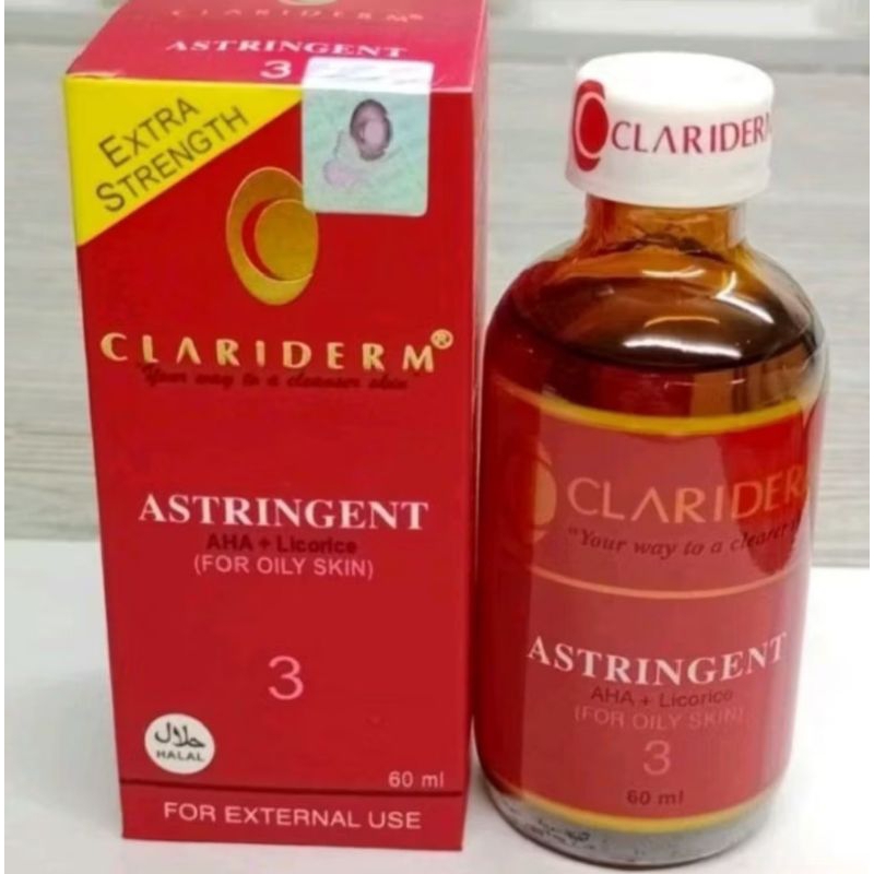 Jual CLARIDERM ASTRINGET 60ml 100% Original | Shopee Indonesia