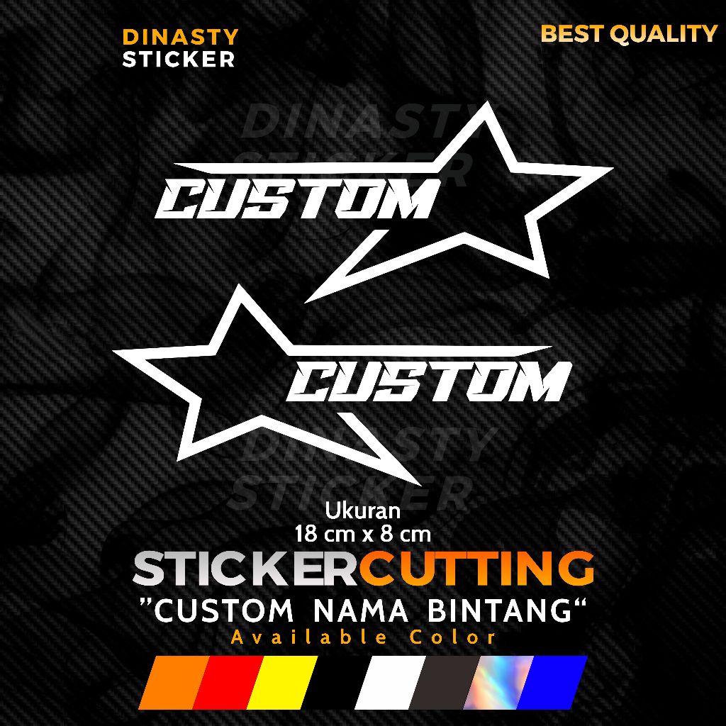 Jual STICKER STIKER CUTTING CUSTOM NAMA BINTANG AESTHETIC VIRAL | BODY ...