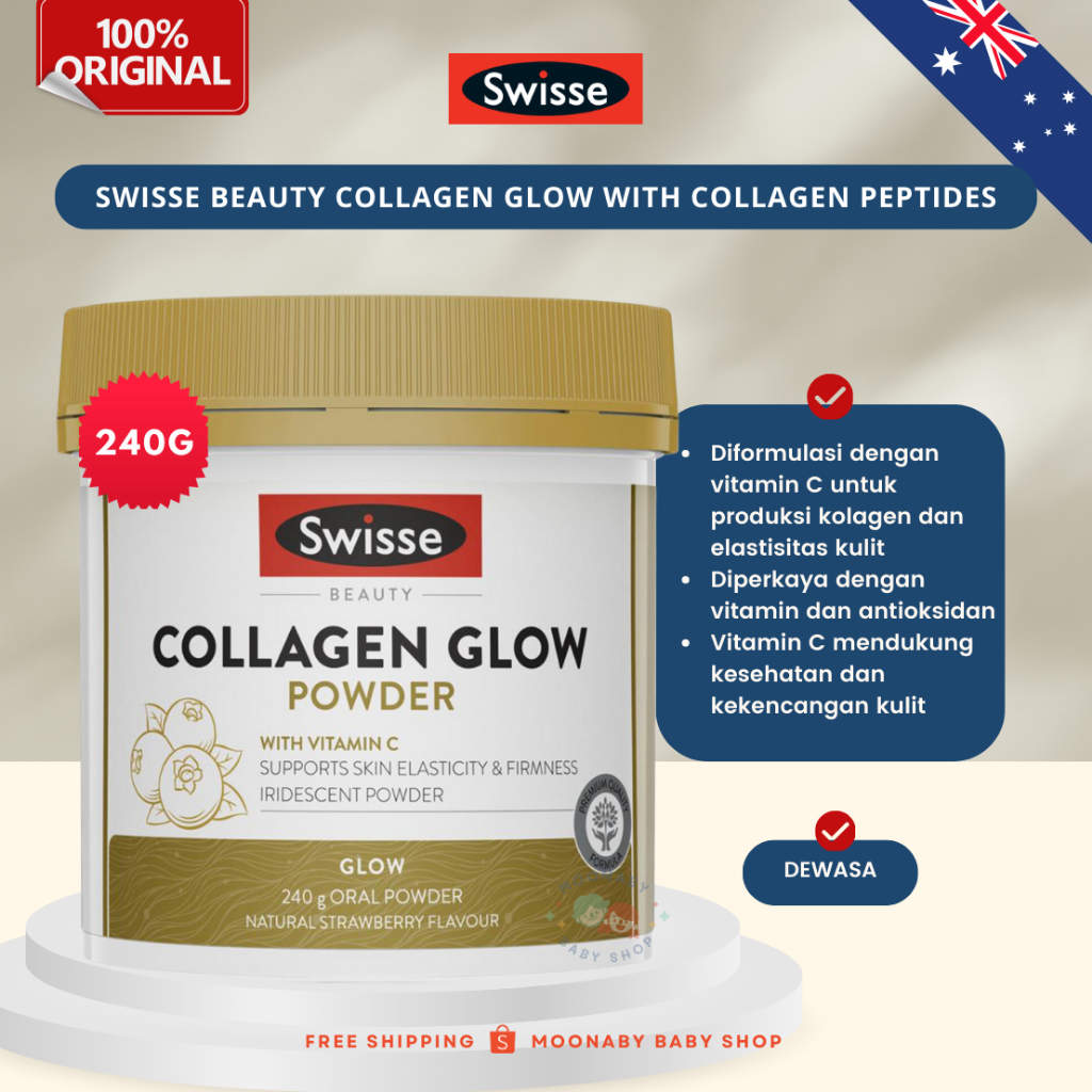 Jual Exp 05/2027 Swisse Beauty Collagen Glow Powder With Collagen ...