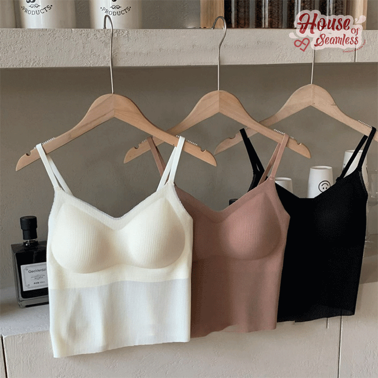 Jual [3PCS] -2512- Bra Tanktop Wanita Polos Square Spageti Tali Kecil ...