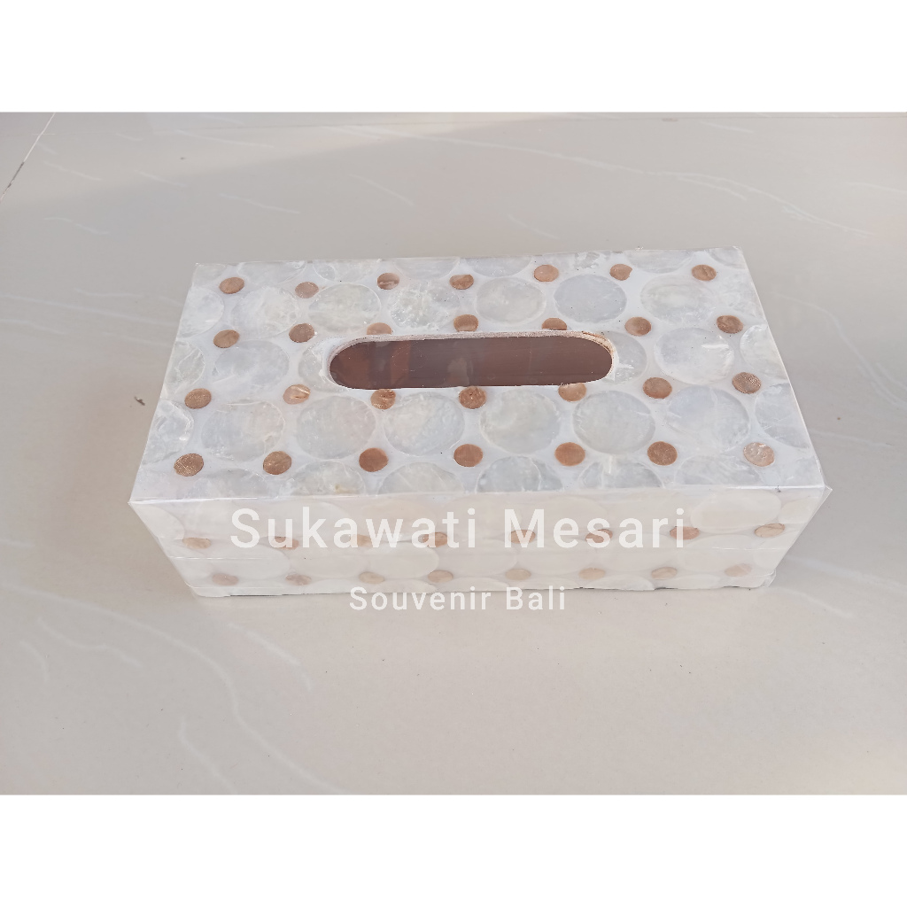 Jual Tissue Box Tempat Tisu Lapis Kerang Style Antik Kerajinan ...