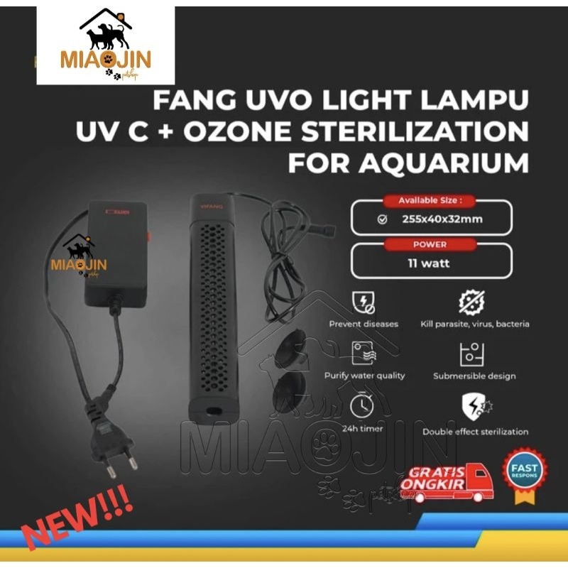 Jual FANG UVO Light Lampu UV by Mayin - Sterilization For Aquarium Fish ...