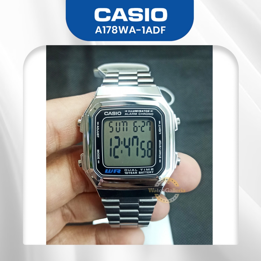 Jual Casio GENERAL A178WA-1ADF / A178WA 1ADF / A178WA ORIGINAL | Shopee Indonesia