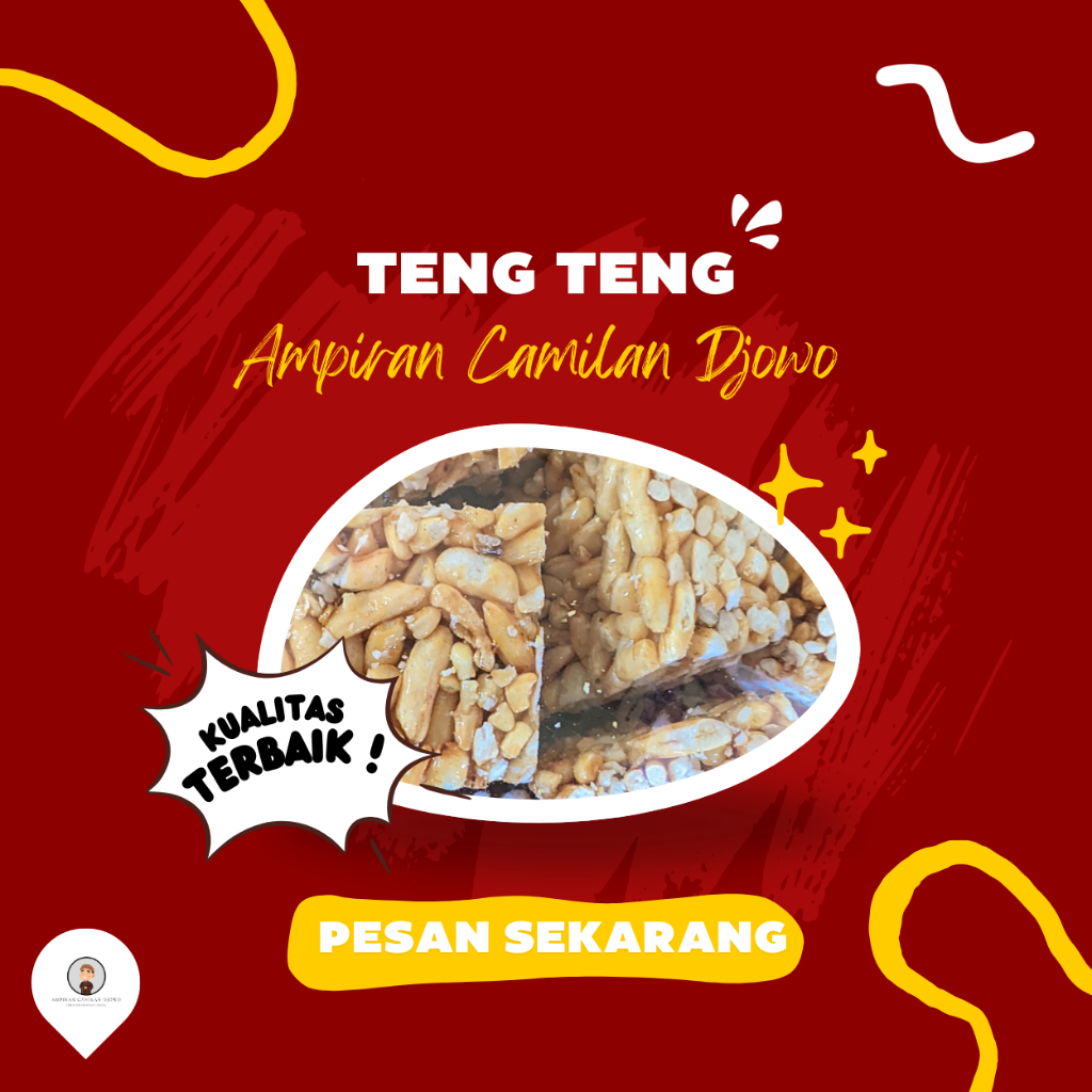 Jual Tengteng Kacang / Jipang manis beras brondong - Ampiran Camilan ...