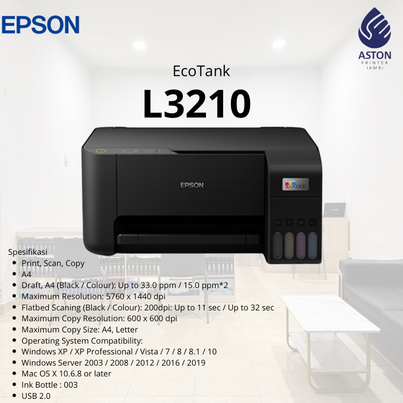 Jual Printer Epson EcoTank L3210 | Shopee Indonesia