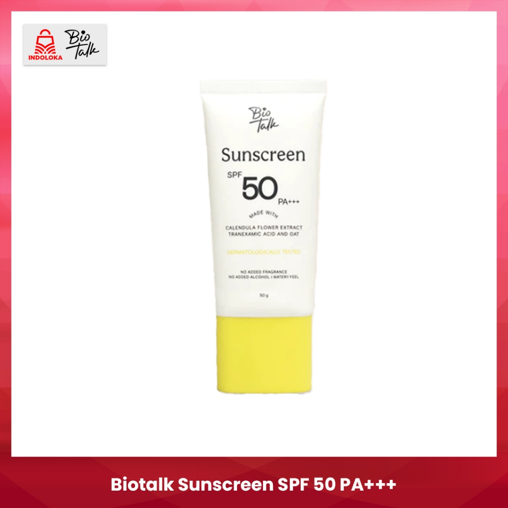Jual Biotalk Sunscreen SPF 50 PA+++ | Watery , Sensitive & Acne Prone ...