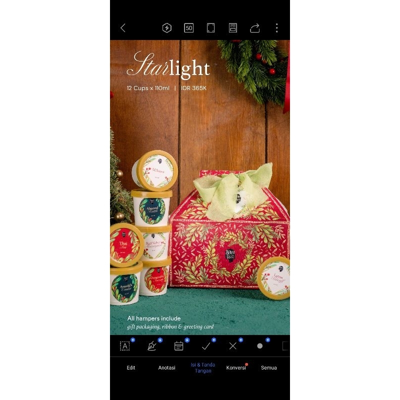 Jual STARLIGHT & ADVENT CALENDAR ( box of 12*110ml ) XMAS EDITION ...