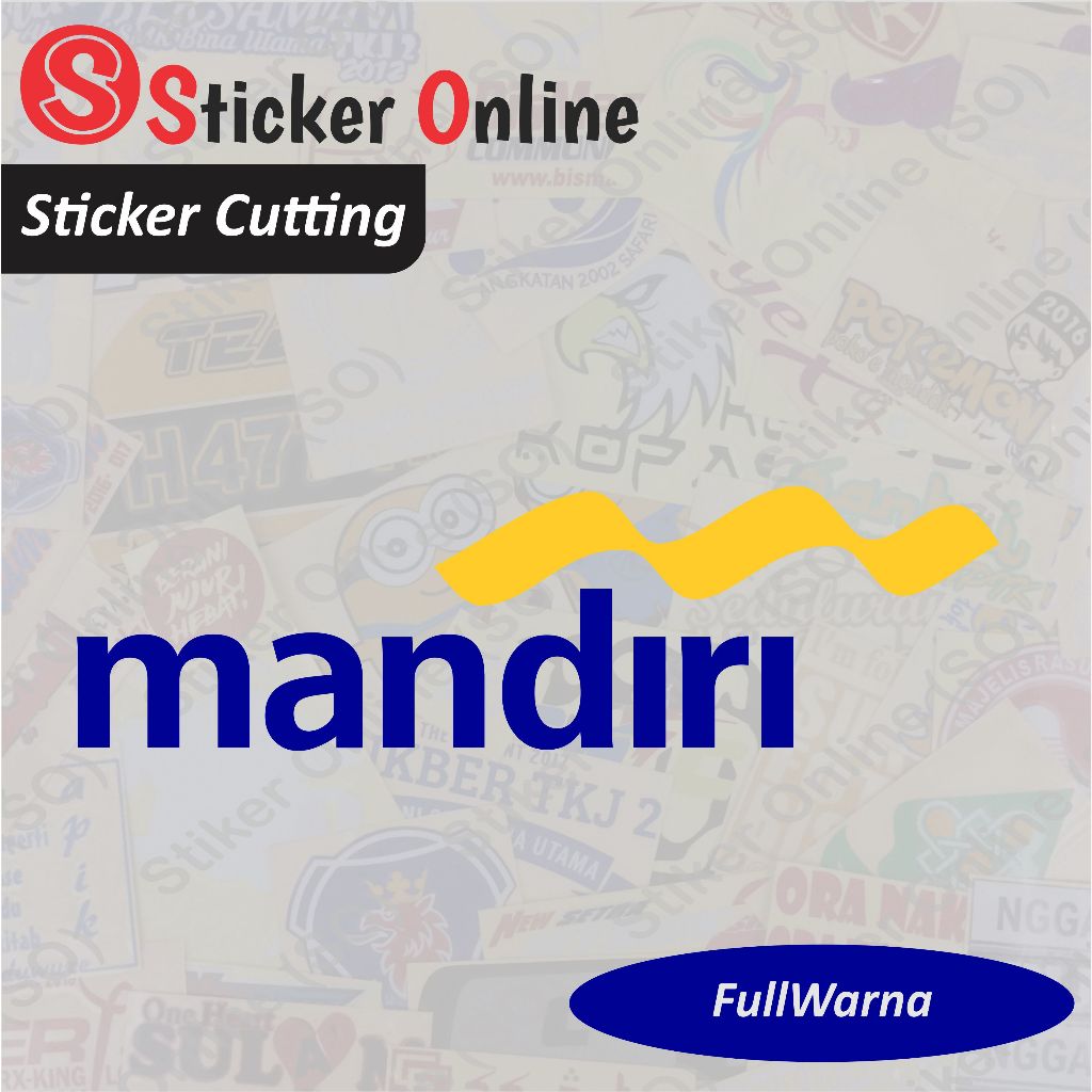 Jual Stiker Logo Bank Mandiri | Sticker Cutting Logo Mandiri Motor ...
