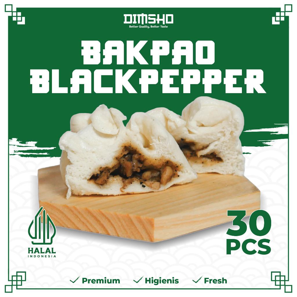 Jual DIMSUM BAKPAO BLACKPEPPER II DIMSUM FROZEN PREMIUM HALAL II DIMSUM ...