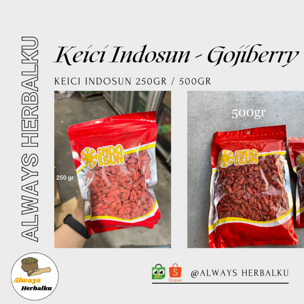 Jual Dried Gojiberry / Keici Indosun / Gojiberry Kering [250gr - 500gr ...