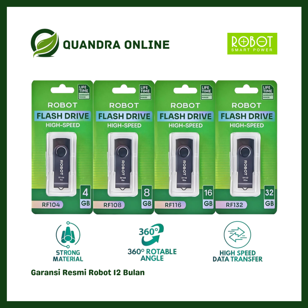 Jual ROBOT Flashdisk 4GB 8GB 16GB 32GB USB Drive Original - Garansi ...
