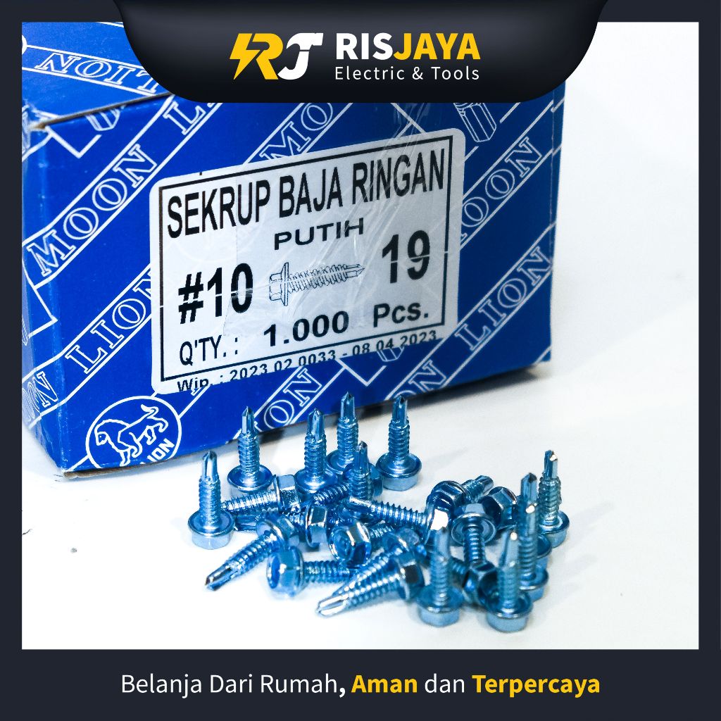 Jual Sekrup Baja Ringan Moon Lion 10x19 | Shopee Indonesia