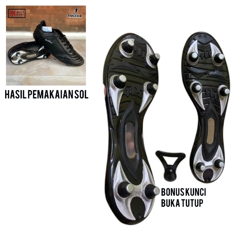 Jual sol sepatu bola pull besi bautan bisa buka tutup bahan lentur enak ...