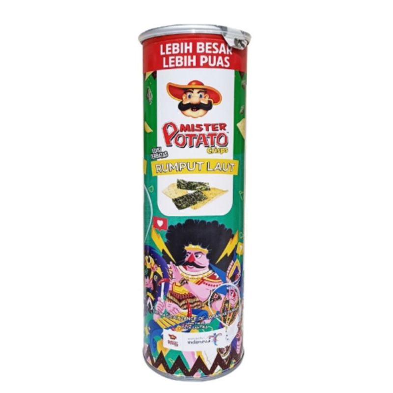 Jual Mister Potato Keripik Kentang Rumput Laut Kaleng 106 g | Shopee ...