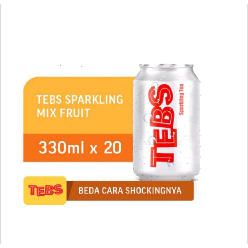 Jual TEBS Sparkling Soda Can 330ml isi 20 can - Kemasan Kaleng | Shopee ...