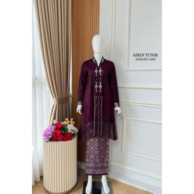Jual SET TUNIK AIRIN DAN ROK SONGKET LILIT STELAN KONDANGAN TERBARU ...
