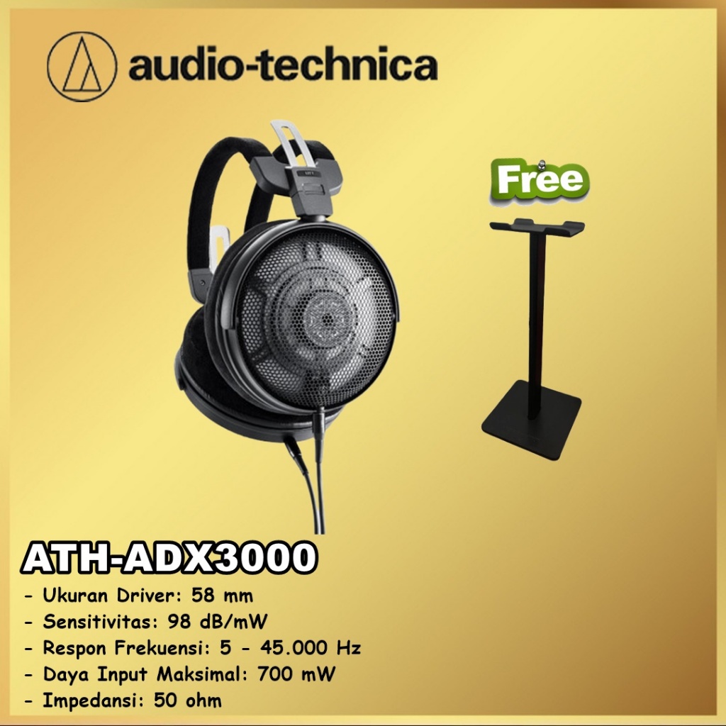 Jual Audio-Technica ATH-ADX3000 ADX 3000 Open-Air Dynamic Headphones ...
