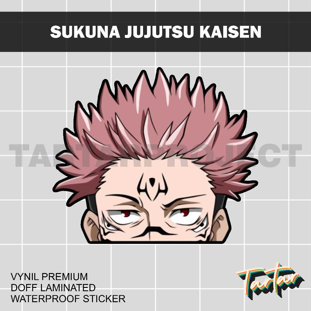 Jual Sticker Stiker Vinyl - Peeker Anime Jujutsu Kaisen Sukuna | Shopee ...