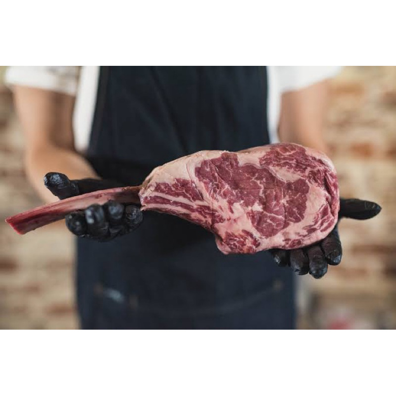 Jual [WAGYU] Daging Sapi Black Angus Steak Tomahawk MB 4-5 US 1.2-1.5kg ...
