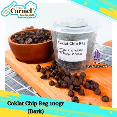 Jual Choco Chip Elmer 100gr [Repack] - Coklat Chip Dark - Coklat Chip ...