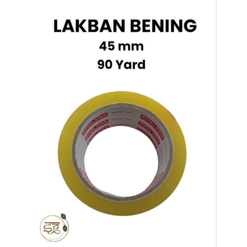 Jual Lakban Bening 45 MM Royal Star Lakban Bening 90 Yard Lakban ...