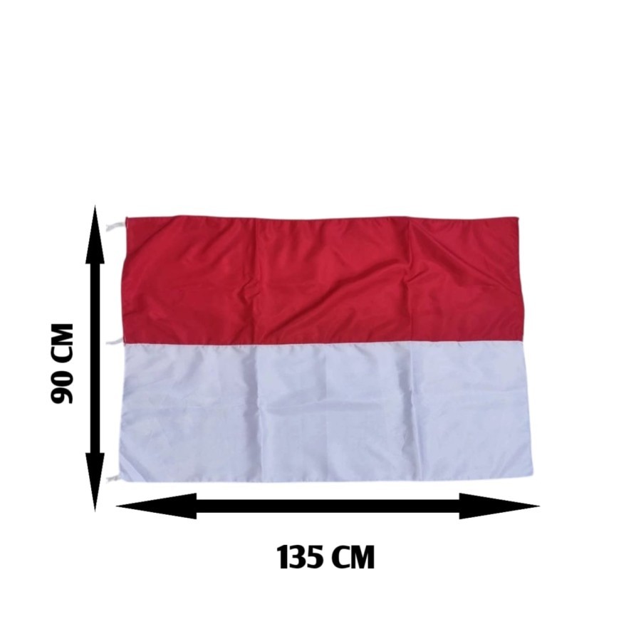 Jual Bendera Merah Putih 90 cm x 180 cm Satin Bendera INDONESIA Bendera ...